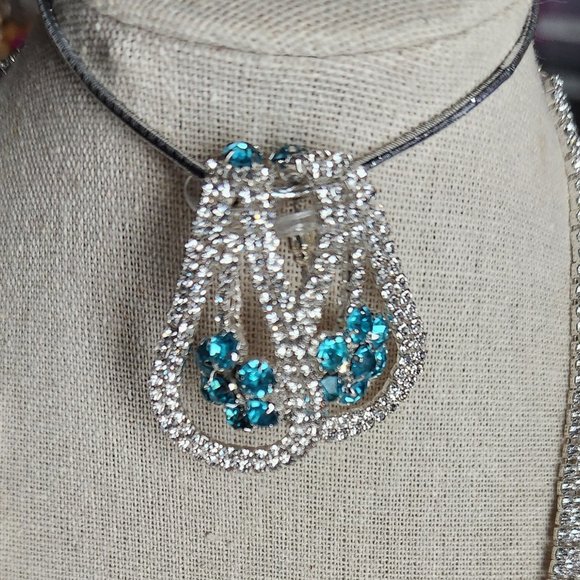 Fashion Jewelry | Jewelry | Nwot Turquoise Bling Necklace Set | Poshmark